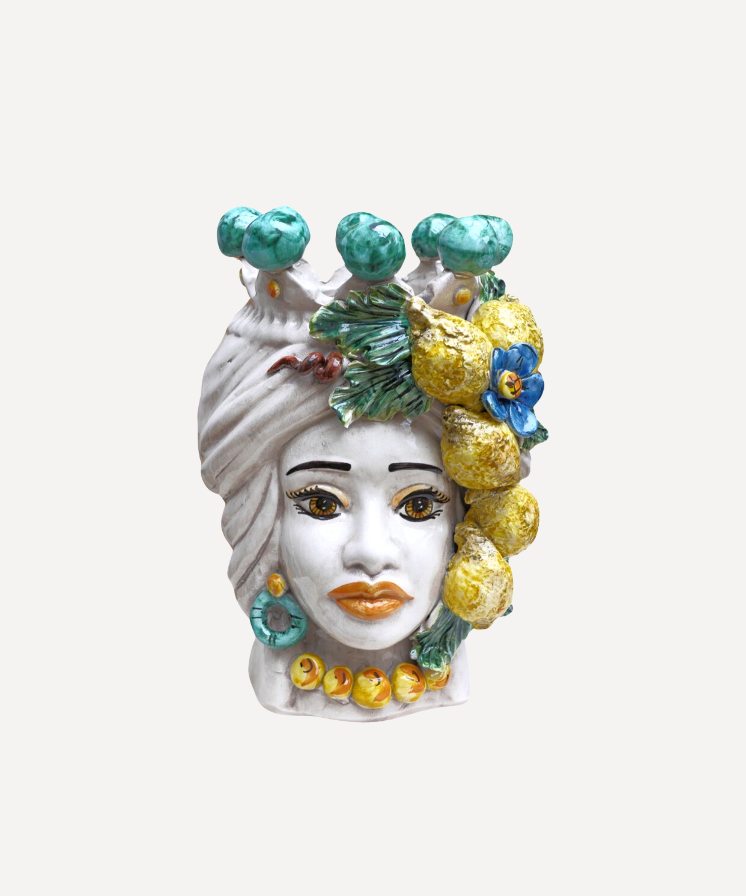 Extra Large Sicilian Head Vase – Testa di Moro – Marla Primrose